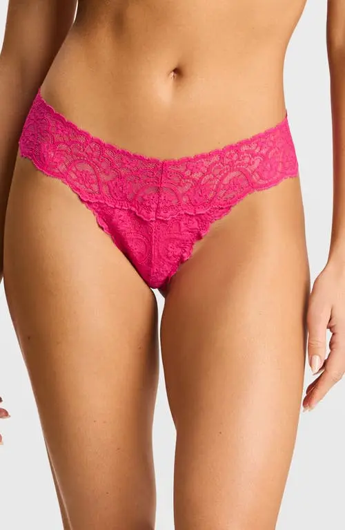 Commando Tulip' Lace Thong - Commando Pink