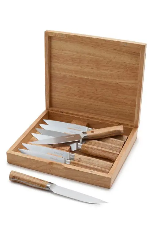 GREENPAN Elite 8-piece Knife Box Set - Brown