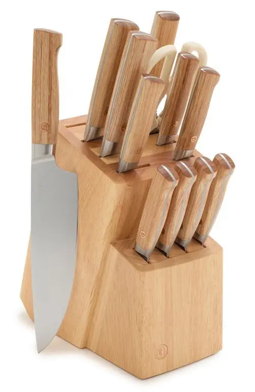 GREENPAN Elite 13-piece Knife Block Set - Brown