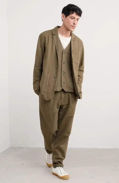 SEASALT CORNWALL Linen & Organic Cotton Blazer - Riverbed