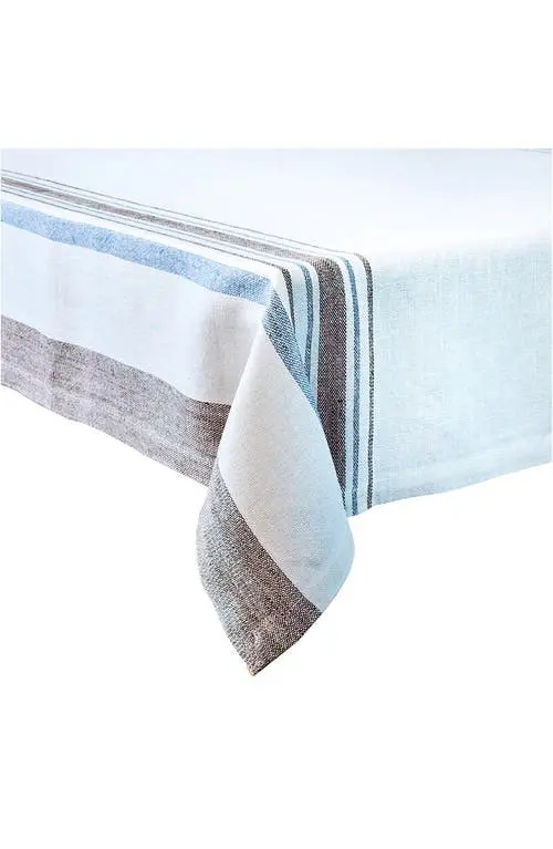 JULISKA Danish Stripe Square Tablecloth - Taupe