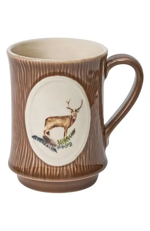 JULISKA Forest Walk Stag Mug - Cafe Au Lait