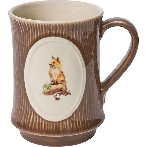 JULISKA Forest Walk Fox Mug - Cafe Au Lait