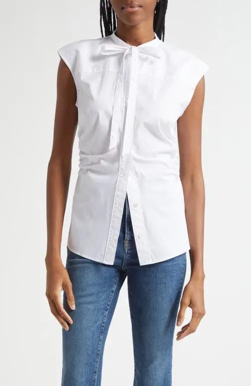Veronica Beard Joon Stretch-poplin Shirt