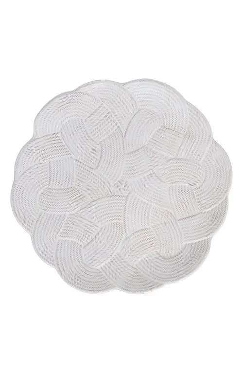 JULISKA Le Panier Mystic Knot Charger Plate - Whitewash