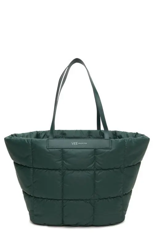 VEECOLLECTIVE Porter Basque Quilted Recycled Nylon Tote