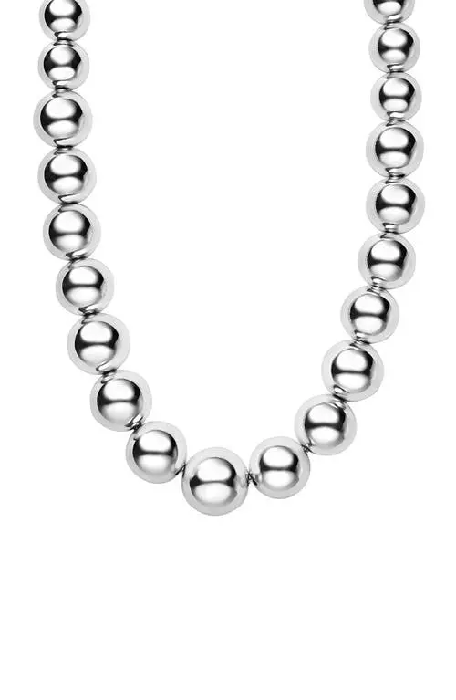 Lagos Caviar Bubbly Graduated Bead Collar Necklace - Sterling Silver
