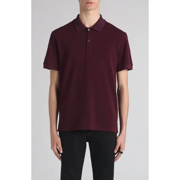 Alexander McQueen Logo Jacquard Collar Polo