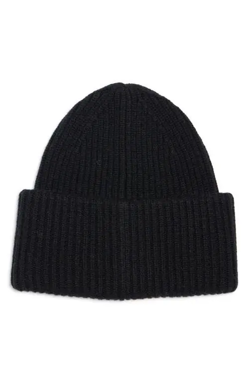 Acne Studios Pansy Face-patch Wool-blend Beanie - Black