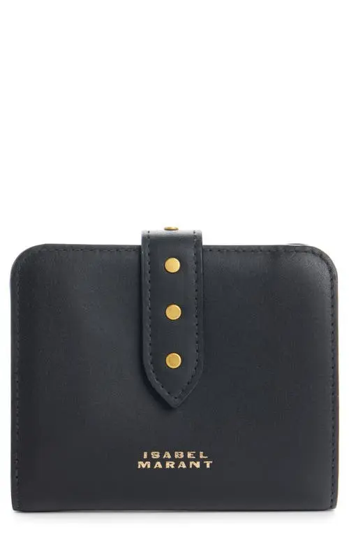 Isabel Marant Oskan Leather Wallet - Black