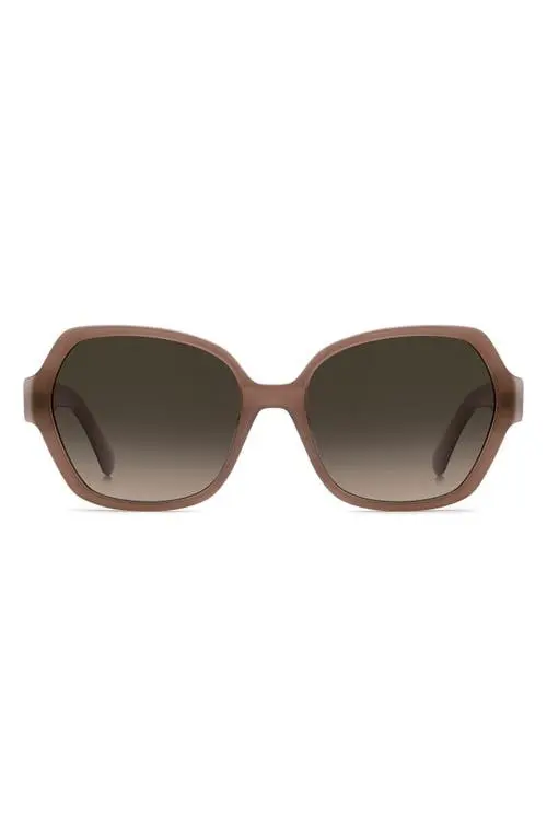 Kate Spade New York Layne 57mm Geometric Square Sunglasses - Brown/brown Sf