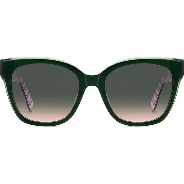 Kate Spade New York Daesha 55mm Square Sunglasses - Green/green Pink