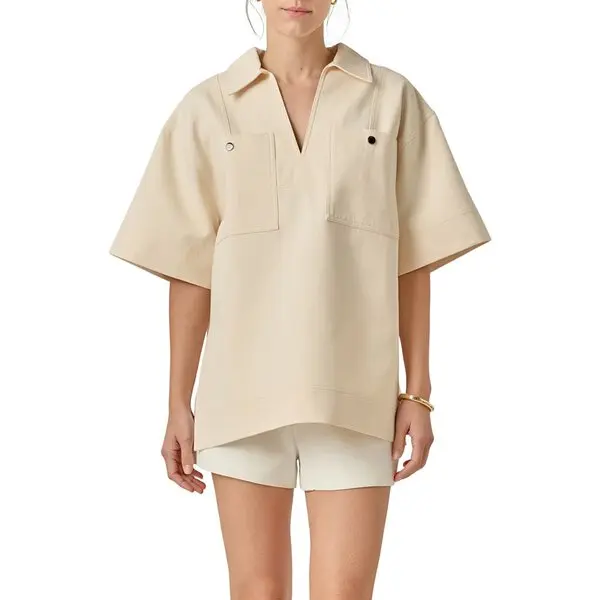 English Factory Cotton Longline Top