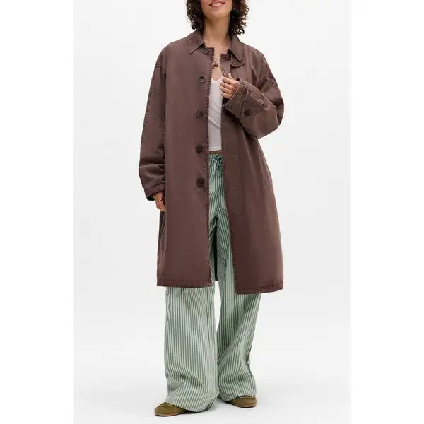 BDG URBAN OUTFITTERS Lined Cotton Trench Coat