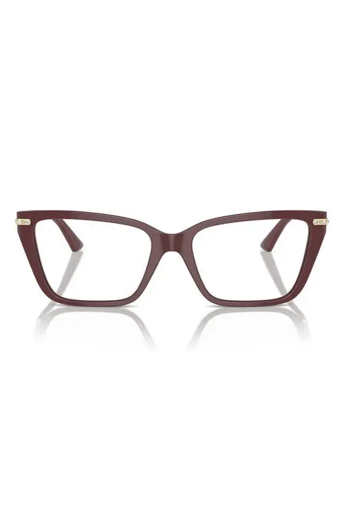 JIMMY CHOO 53mm Cat Eye Optical Glasses - Red/demo Lens