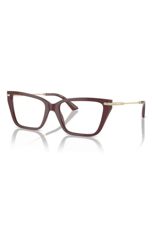 JIMMY CHOO 53mm Cat Eye Optical Glasses