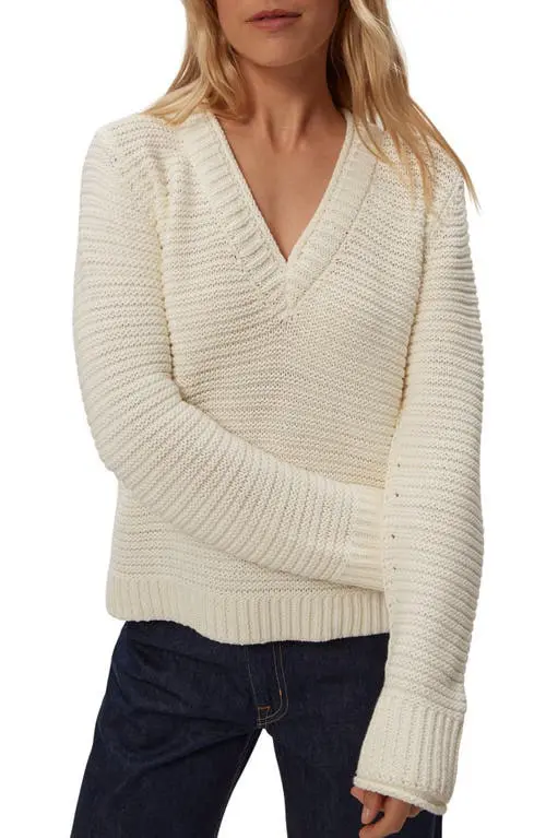 Michael Stars Linda Tape Yarn V-neck Sweater