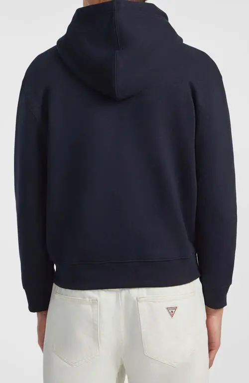 Guess Regular Fit Embroidered Logo Zip Hoodie