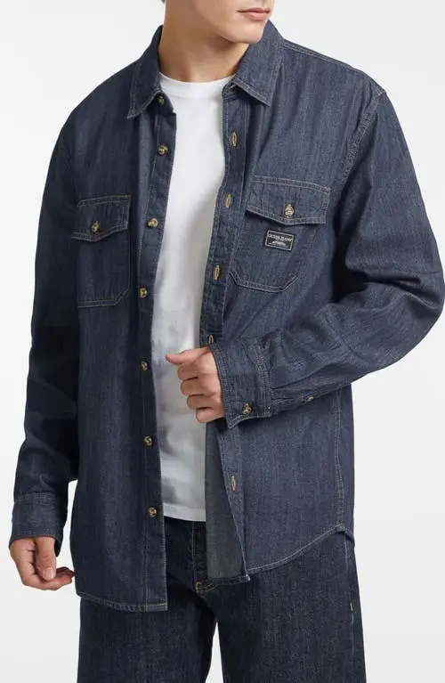 Guess Regular Fit Denim Button-up Shirt