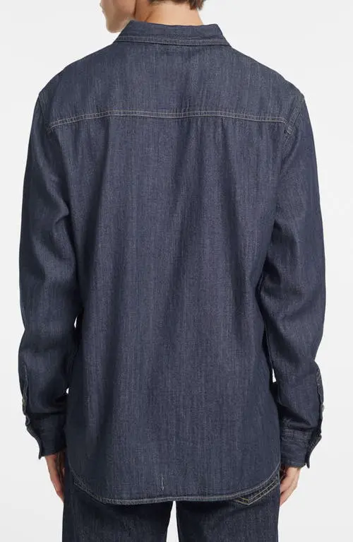Guess Regular Fit Denim Button-up Shirt