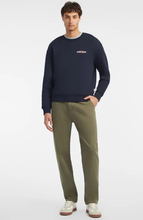 Guess Organic Cotton Blend Graphic Sweatshirt - Navy