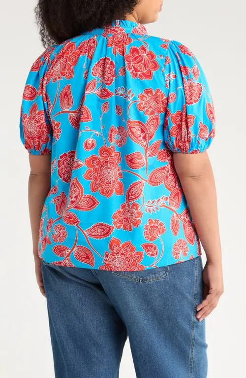 SUGARLIPS Floral Poplin Top