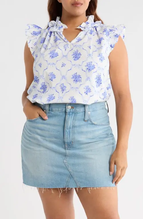 SUGARLIPS Nia Floral Ruffle Top