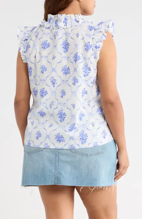 SUGARLIPS Nia Floral Ruffle Top