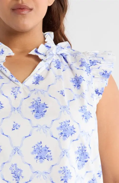 SUGARLIPS Nia Floral Ruffle Top