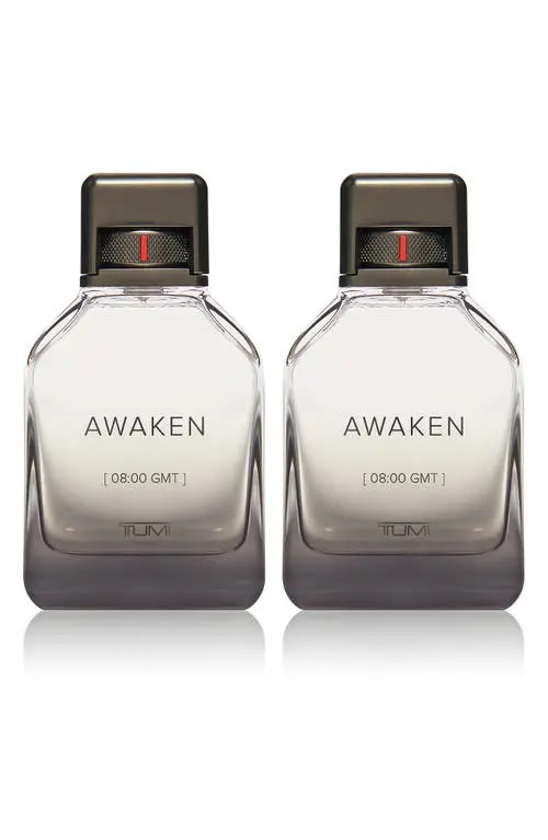 Tumi Awaken 8:00 Gmt Eau De Parfum Duo $270 Value - No Color