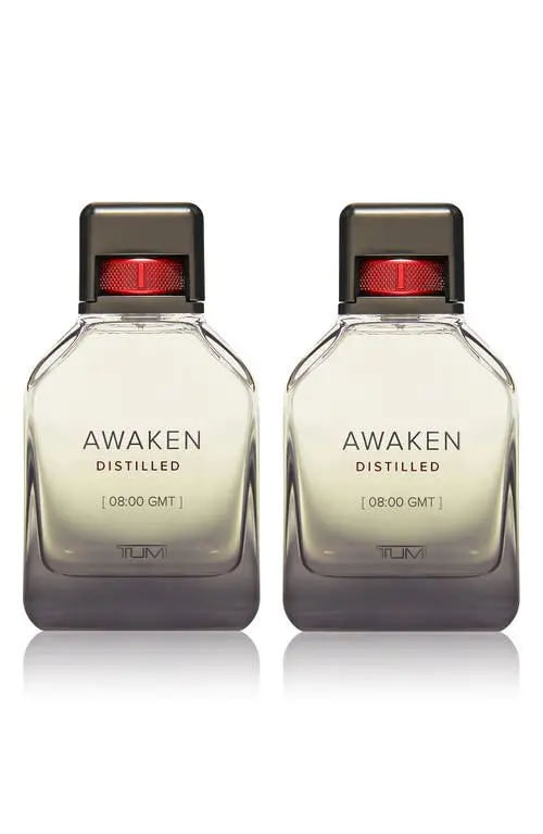 Tumi Awaken Distilled 8:00 Gmt Eau De Parfum Duo $330 Value - No Color
