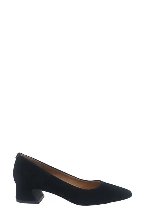 Gentle Souls Gardena Pointed Toe Pump - Black Suede