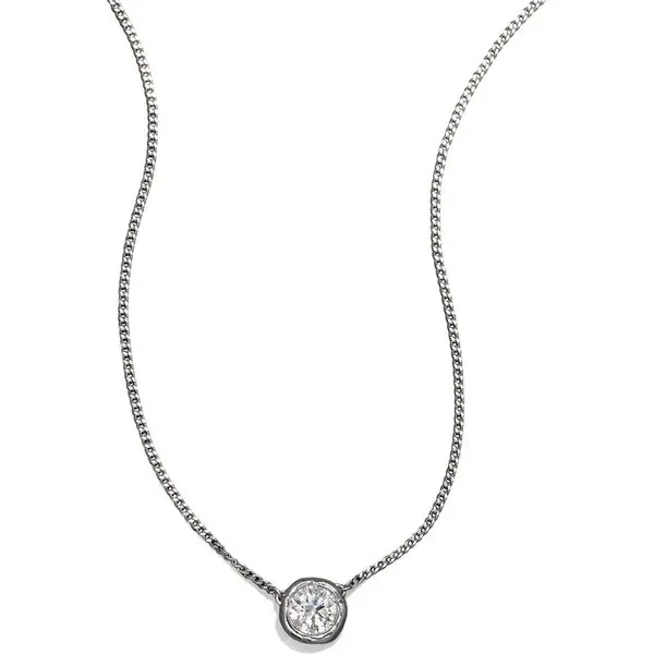 Alexis Bittar Asterale Solitaire Pendant Necklace - Silver