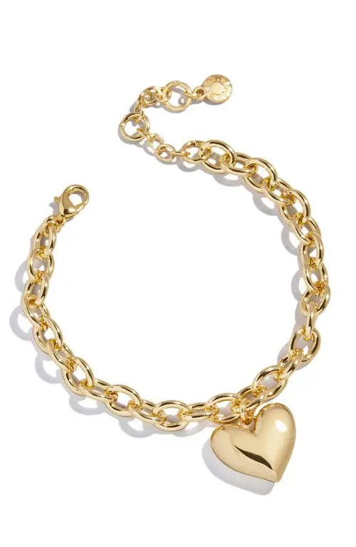 Baublebar Millie Heart Charm Bracelet - Gold