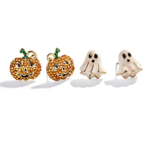 Baublebar Jack & Boo Stud Earrings Set - Orange