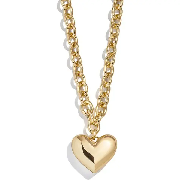 Baublebar Millie Small Heart Pendant Necklace - Gold