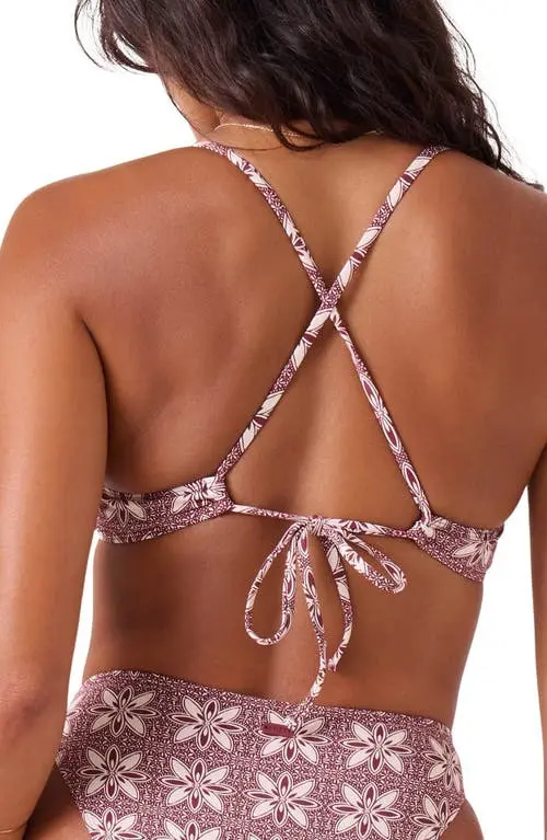 Roxy Batik Bloom Athletic Bikini Top