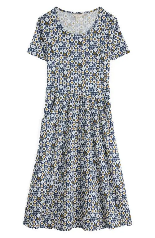 SEASALT CORNWALL Abstract Print Organic Cotton T-shirt Dress