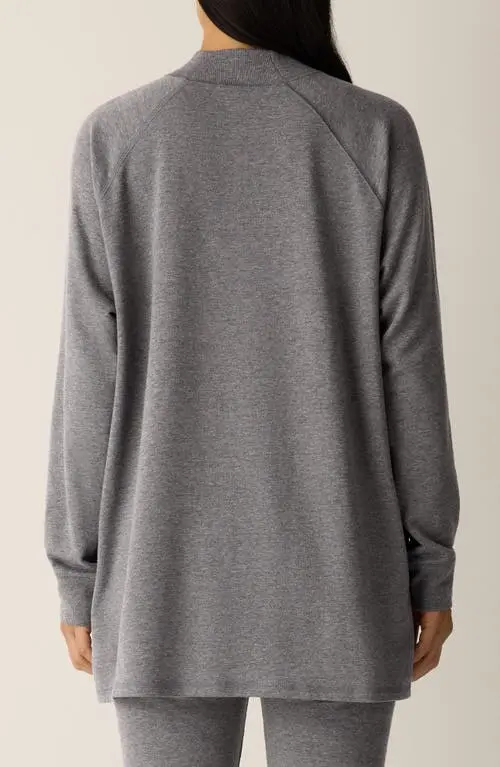 Eileen Fisher Mock Neck Long Sleeve Terry Shirt
