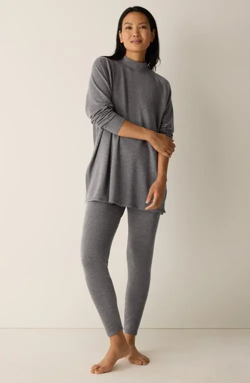 Eileen Fisher Mock Neck Long Sleeve Terry Shirt