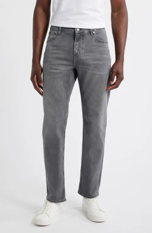 BOSS Ogden Straight Leg Jeans - Medium Grey