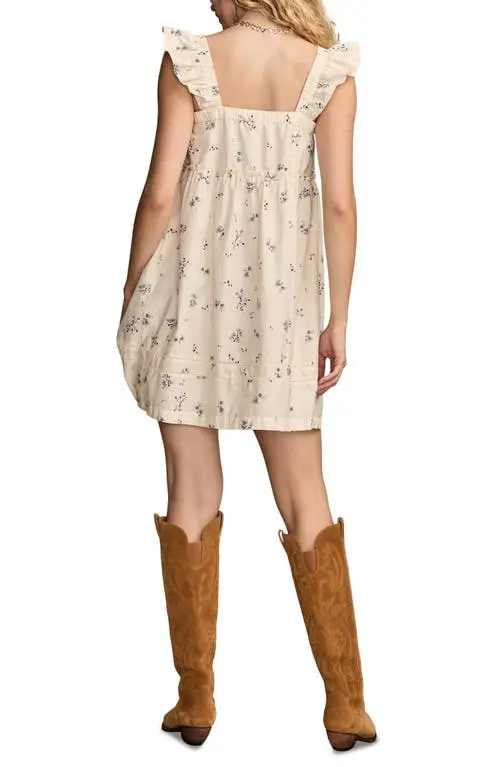 Lucky Brand Ruched Flutter Minidress