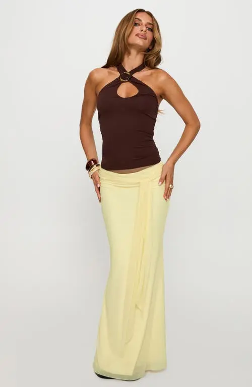 Princess Polly Tie Waist Maxi Skirt
