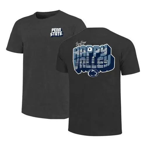 IMAGE ONE Penn State Nittany Lions Big & Tall Welcome Postcard Hyper Local Core T-shirt - Charcoal