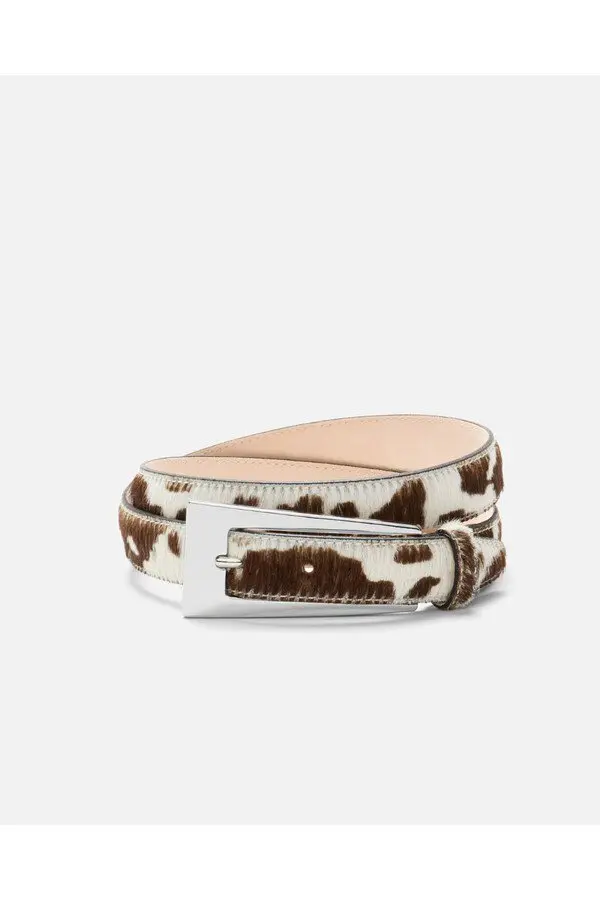 AUREUM No. 10 Leather Belt - Silver