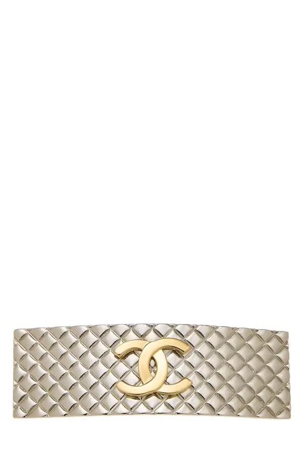 Chanel Cc Barrette - Silver