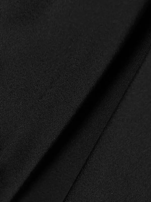 Stella McCartney Draped Satin Halterneck Top - Black