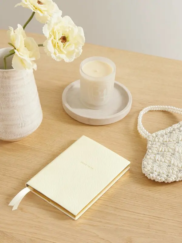 Smythson Bride To Be Soho Textured-leather Notebook
