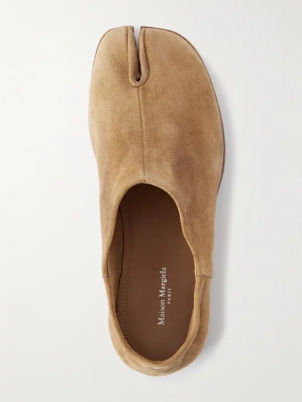 MAISON MARGIELA Tabi Split-toe Suede Loafers - Brown