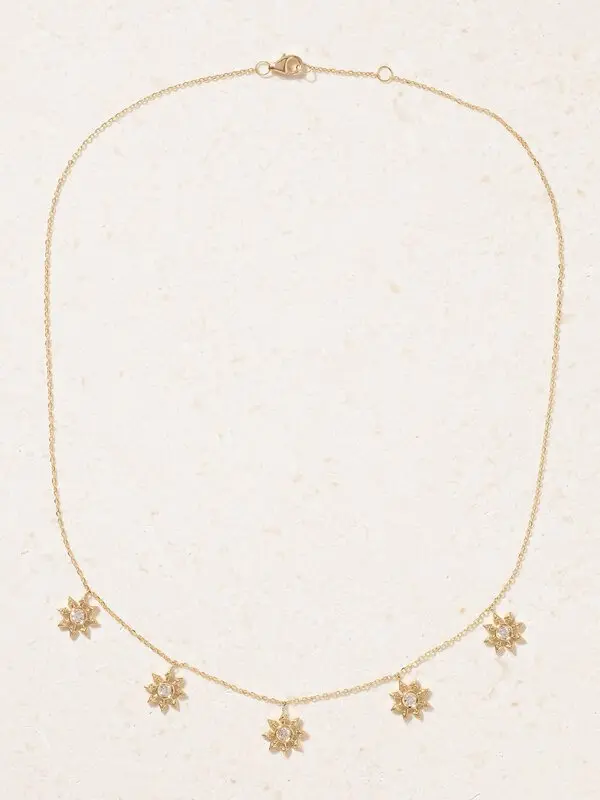 L’ATELIER NAWBAR Five Star Seed Diamond Necklace - Gold